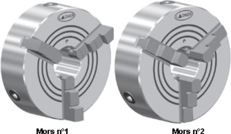Mandrin de tour LADNER Mandrins acier à serrage concentrique, montage